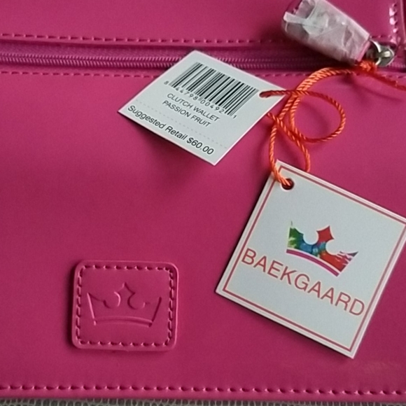 Baekgaard | Bags | Baekgaard Clutch Wallet Color Passion Fruit Nwt ...